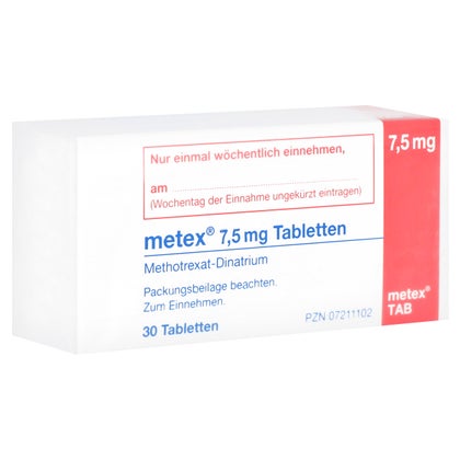 Metex 7,5 mg Tabletten 30 St mit E-Rezept kaufen | DocMorris