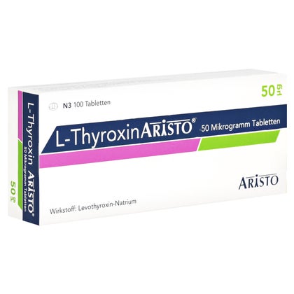 L-thyroxin Aristo 50 Mikrogramm Tablette 100 St mit E-Rezept kaufen ...
