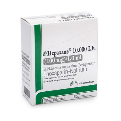 HEPAXANE 10.000 I.E. 100 mg/1,0 ml Inj.-Lsg.i.e.FS 10 St mit E-Rezept ...