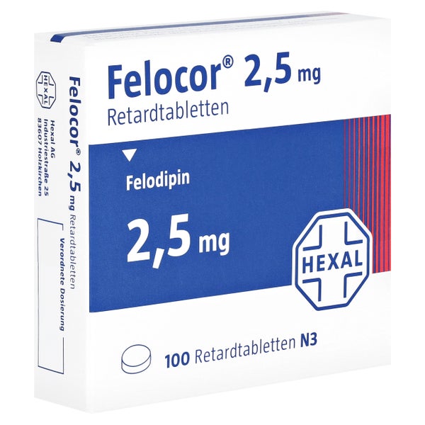 Felocor 2,5 mg Retardtabletten 100 St, 100 St online kaufen | DocMorris