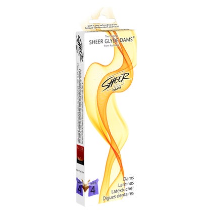 Oral Dams - Lila Latex-Schutztücher mit Waldbeeren-Aroma (4 Tücher) 4 ...