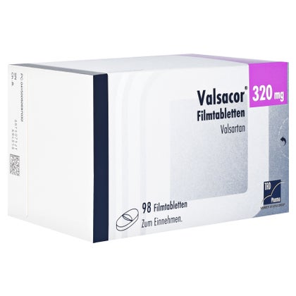 Valsacor 320 mg Filmtabletten 98 St mit E-Rezept kaufen | DocMorris