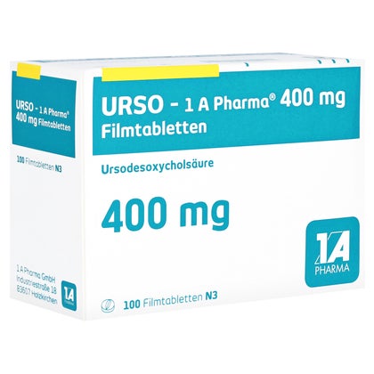 Urso-1a Pharma 400 mg Filmtabletten 100 St mit E-Rezept kaufen | DocMorris