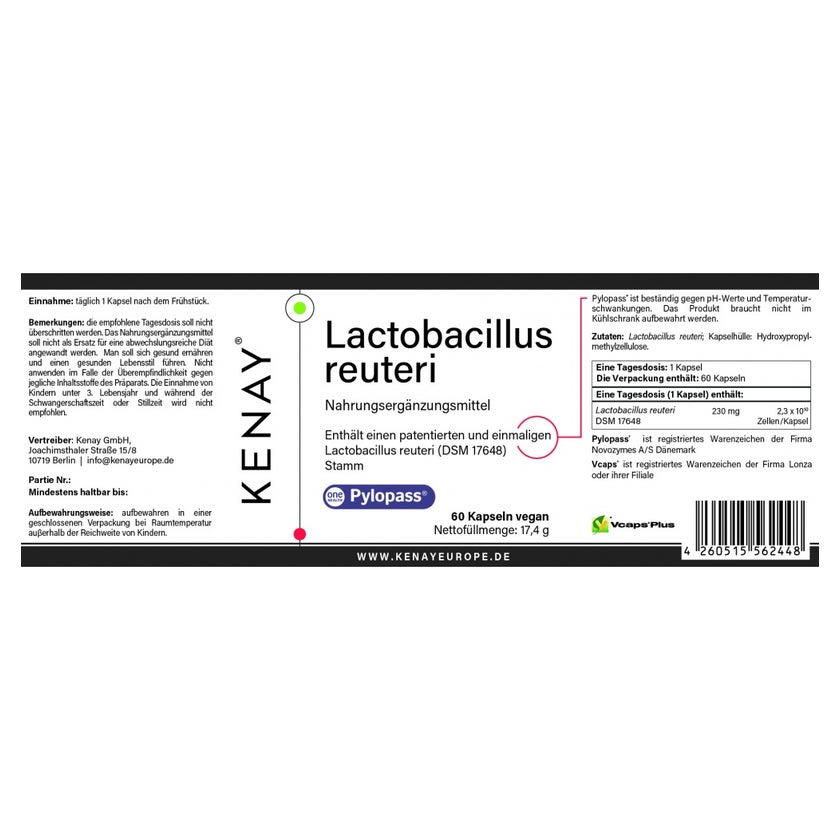 Lactobacillus reuteri Pylopass® 60 St online kaufen | DocMorris
