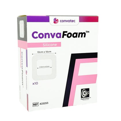 Convafoam Silicone Verband 10x10 Cm 10 St online kaufen | DocMorris