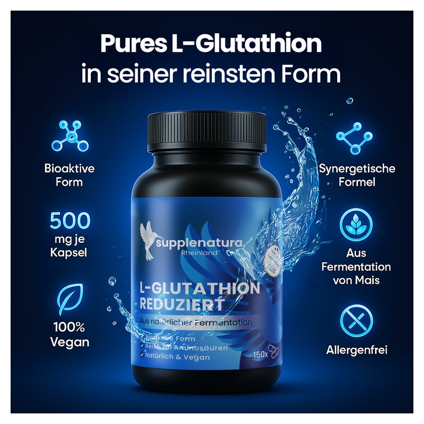 supplenatura® L-Glutathion Kapseln - 500mg - reduzierte Form 600 St ...