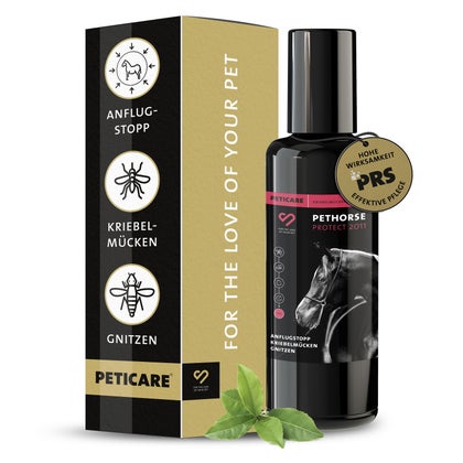 Peticare Anti-Kriebelmücken Gnitzen Roll-On für Pferde, Sommerekzem ...