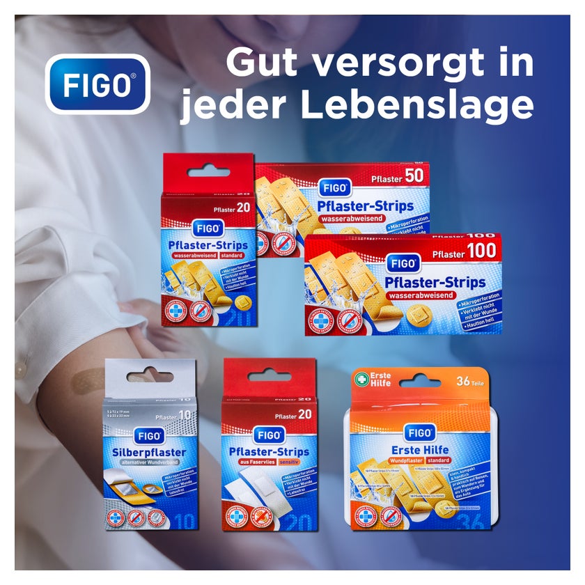 Figo Silberpflaster 2 Größen 10 St online kaufen | DocMorris