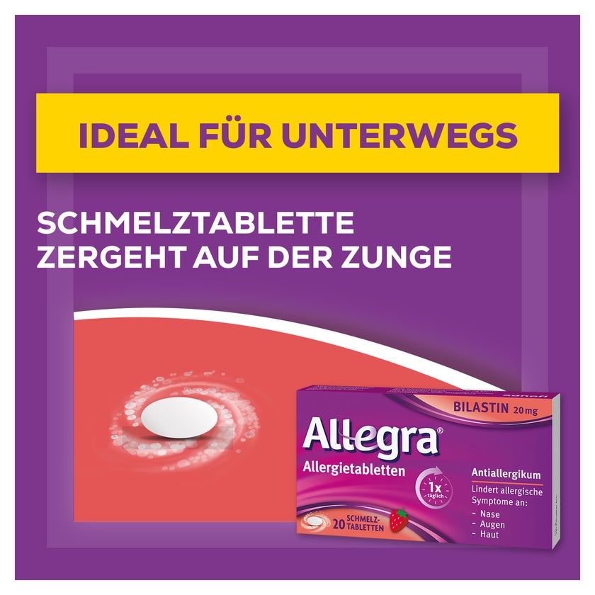 Allegra Schmelztabletten Doppelpack 2X20 St online kaufen | DocMorris