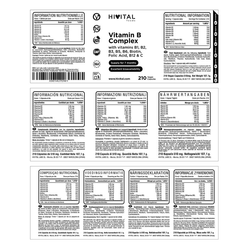 Vitamin-B-Komplex | 210 vegane Kapseln 210 St online kaufen | DocMorris