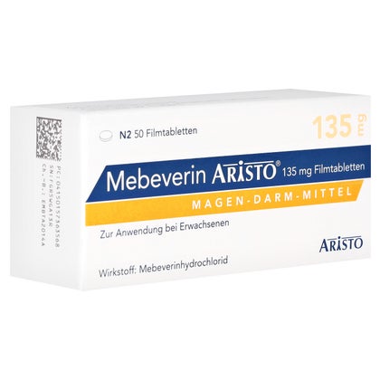Mebeverin Aristo 135 mg Filmtabletten 50 St mit E-Rezept kaufen | DocMorris