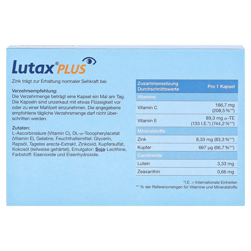 LUTAX® PLUS 90 Kapseln 90 St online kaufen | DocMorris