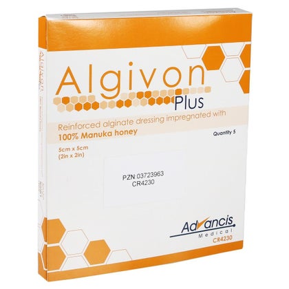 Algivon Plus Honigalginat Wundauflage 5x5 cm 5 St online kaufen | DocMorris