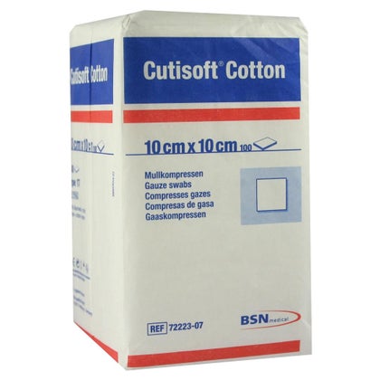 Cutisoft Cotton Kompressen 10x10 cm unsteril 100 St online kaufen ...