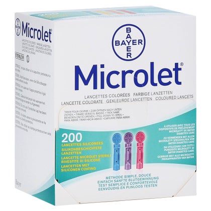 Microlet Lanzetten Farbig 200 St online kaufen | DocMorris
