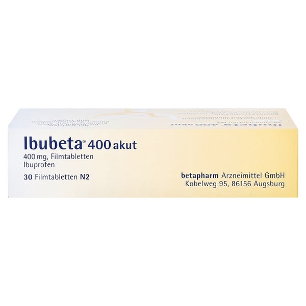 Ibubeta 400 akut Filmtabletten 30 St, 30 St. online kaufen | DocMorris