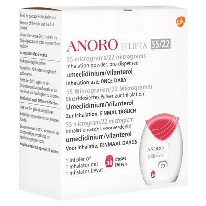 ANORO ELLIPTA 55 µg/ 22 µg 30ED einzeldos.Inh.-P. 1 St mit E-Rezept ...