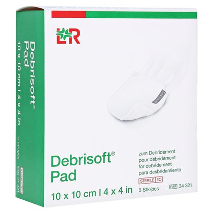 Debrisoft Pad 10x10 cm steril 5 St online kaufen | DocMorris