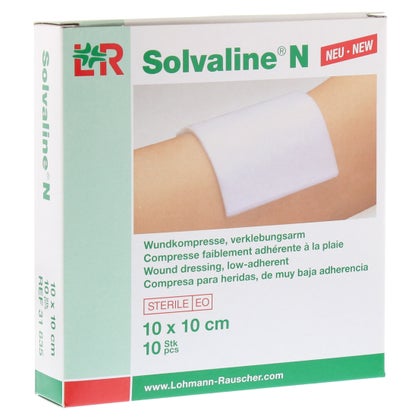 Solvaline N Kompressen 10x10 cm steril 10 St online kaufen | DocMorris