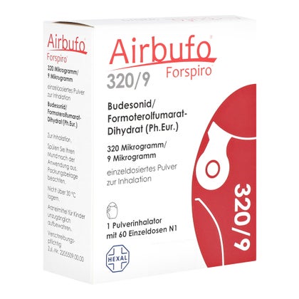AIRBUFO Forspiro 320 µg/9 µg/Dosis 60 ED 60 Sp mit E-Rezept kaufen ...