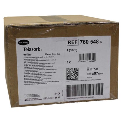Telasorb Unsteril weiß 90x8 cm 4fach 30X5 St online kaufen | DocMorris