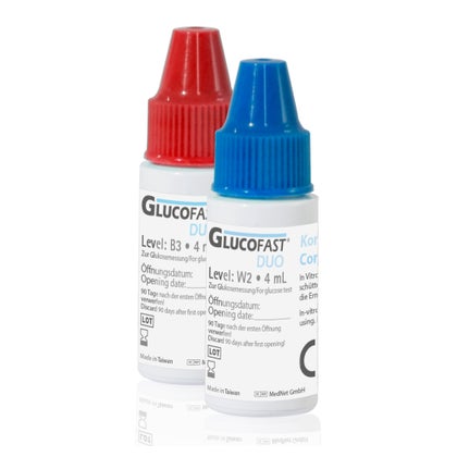 Glucofast Duo Blutzucker-kontrolllösung 2X4 ml online kaufen | DocMorris