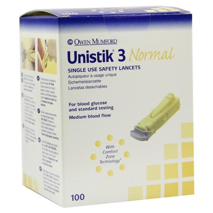 Unistik 3 Normal 1,8 mm Eindr.Tiefe Stec 100 St online kaufen | DocMorris