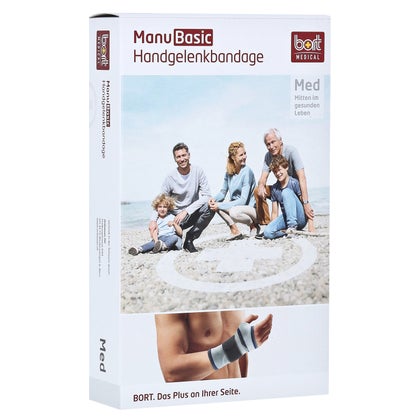 BORT Manubasic Bandage rechts M silber 1 St online kaufen | DocMorris