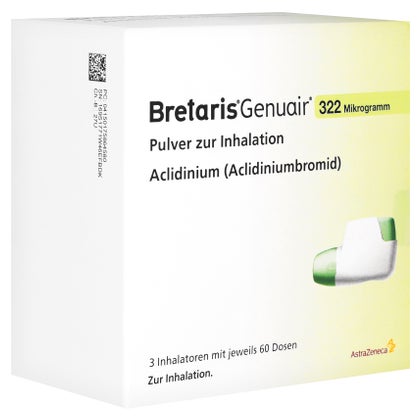 BRETARIS Genuair 322 µg Pulver z.Inhalation 3x60ED 180 Sp mit E-Rezept ...