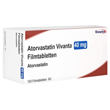 ATORVASTATIN Vivanta 40 mg Filmtabletten 100 St mit E-Rezept kaufen ...
