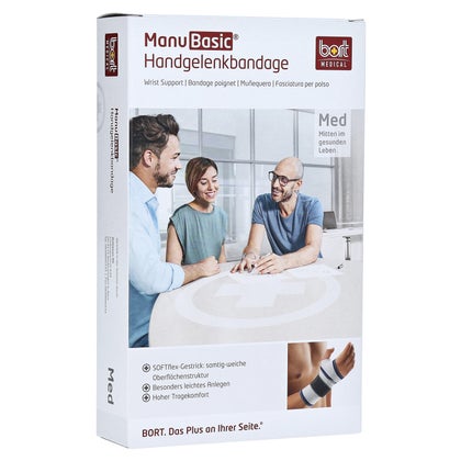 BORT Manubasic Bandage rechts S schwarz 1 St online kaufen | DocMorris