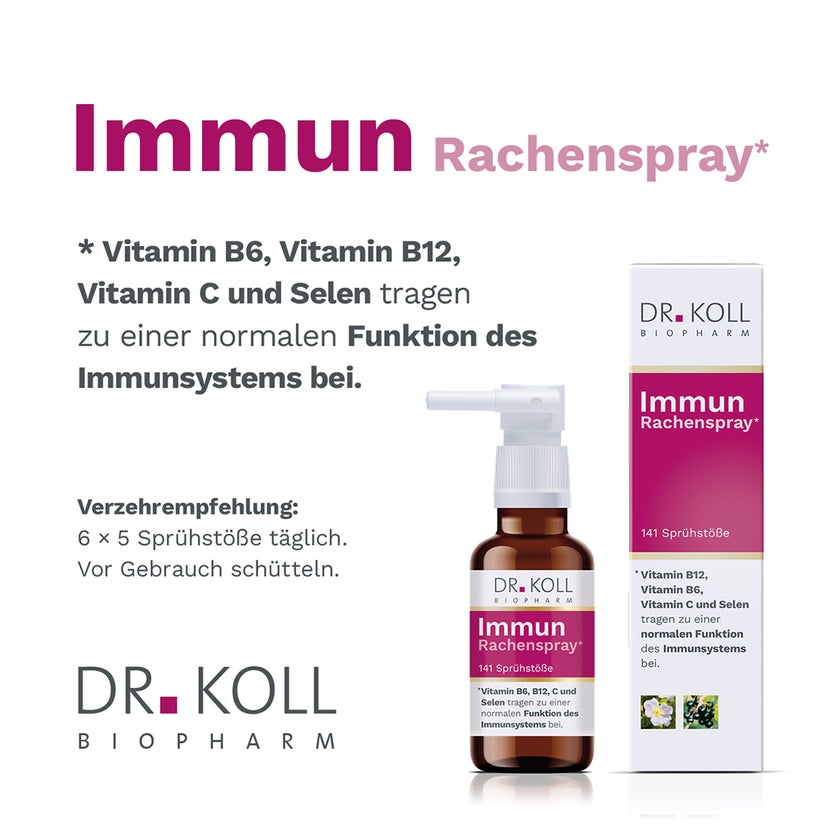 Immun Rachenspray Dr.Koll Gemmo Komplex Vitamin B6 & B12 20 ml online ...