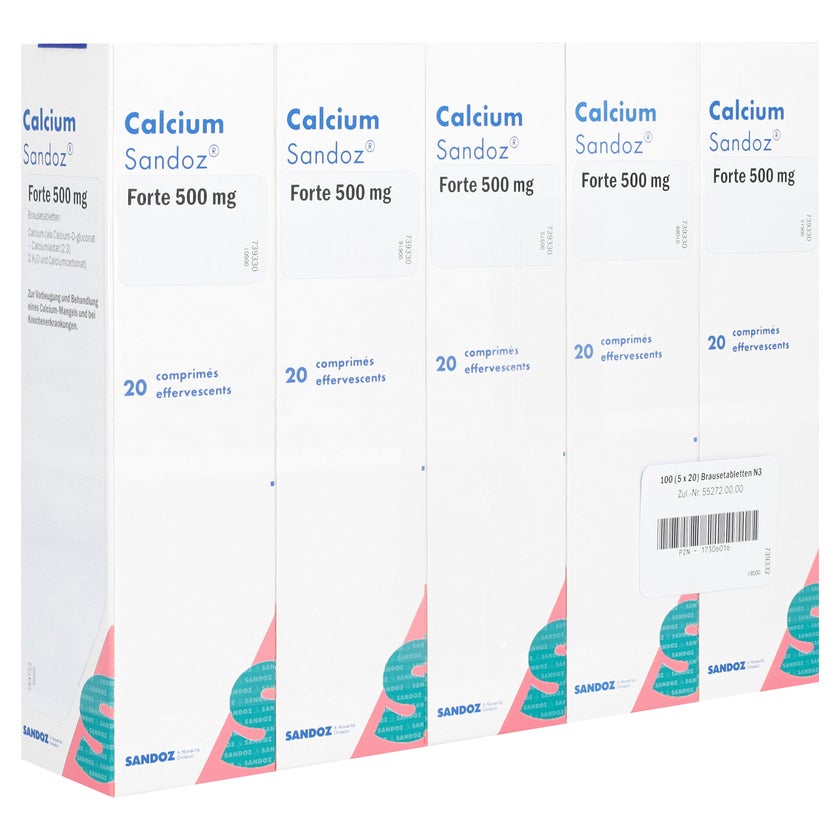 Calcium Sandoz Forte 500 mg Brausetablet - Reimport 100 St online ...