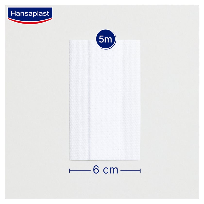 Hansaplast Sensitive Pflasterrolle, 5m x 6cm 1 St online kaufen | DocMorris