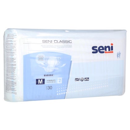 Seni Classic Medium Inkontinenzwindeln Unisex, 75 - 100 cm, 2200 ml 30 ...