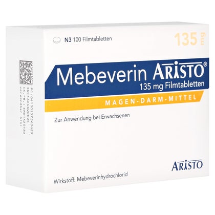 Mebeverin Aristo 135 mg Filmtabletten 100 St mit E-Rezept kaufen ...