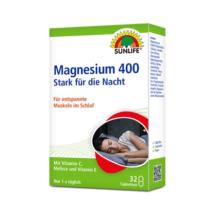 SUNLIFE® Magnesium 400 Tabletten 38,4 g online kaufen | DocMorris