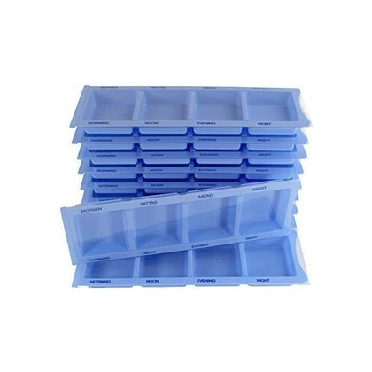 Medi-Inn Medikamentendispenser, für 1 Tag mit 4 Fächern, blau XL 3 St ...