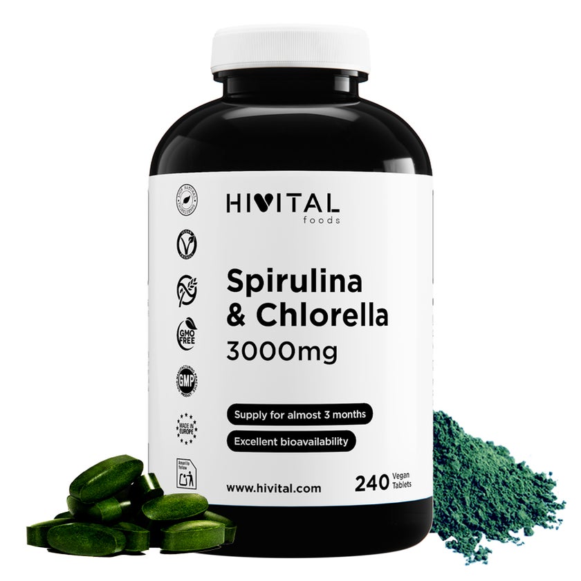 Spirulina und Chlorella 3000 mg | 240 vegane Tabletten 240 St online ...