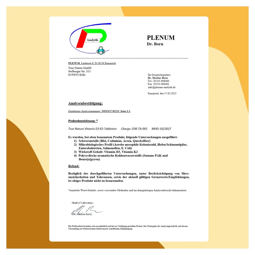 Vitamin D3 K2 hochdosiert - D3 2500 IE - 1 Jahr Vorrat 365 St online ...