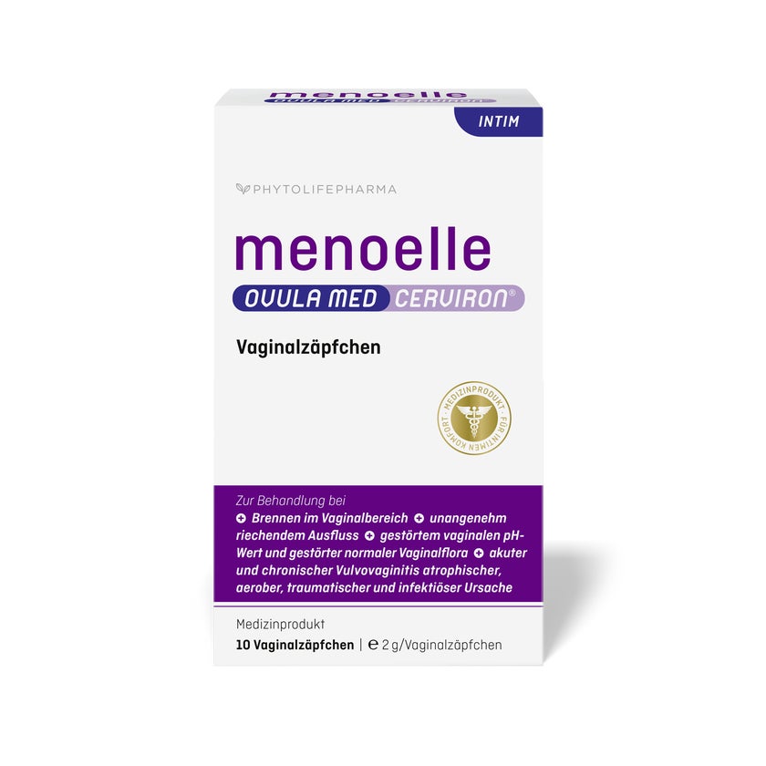 Menoelle Ovula Med Cerviron Vaginalovula 10 St online kaufen | DocMorris