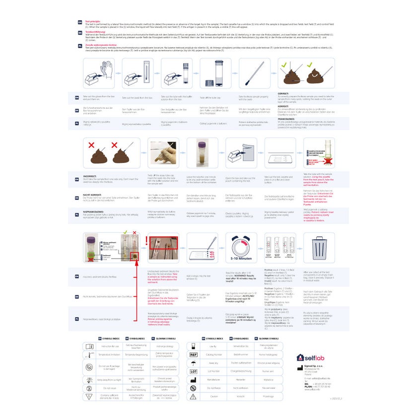 selflab Schnelltest Magen-Darm-Erkrankungen bei Hunden - Parvovirus ...