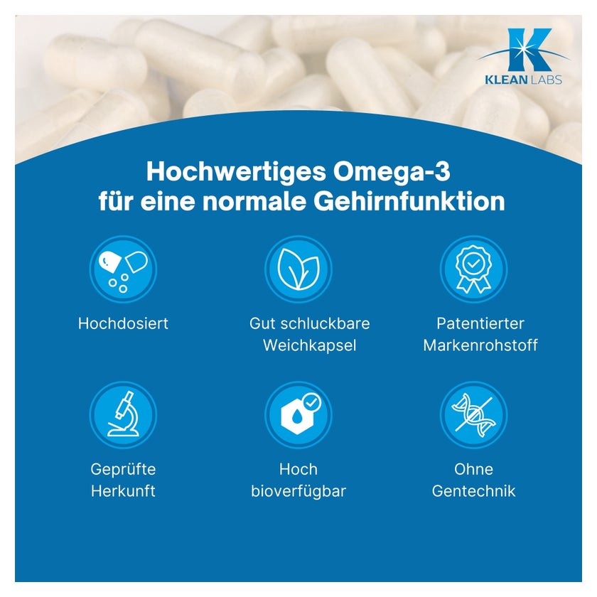 Omega-3 Extra Klean Labs Kapseln 60 St online kaufen | DocMorris