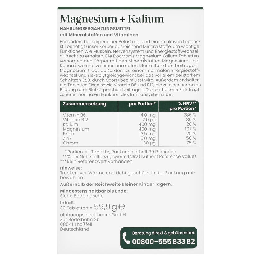 DocMorris Magnesium + Kalium 30 St online kaufen | DocMorris