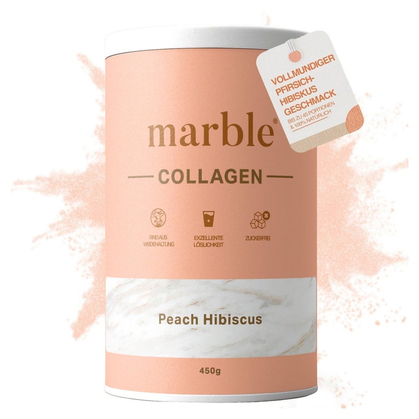 Collagen – Peach Hibiscus | Kollagenpeptide mit natürlichem Aroma 45 g online kaufen | DocMorris