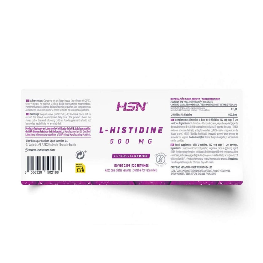 L-HISTIDIN 500 mg - 120 veg caps 120 St online kaufen | DocMorris