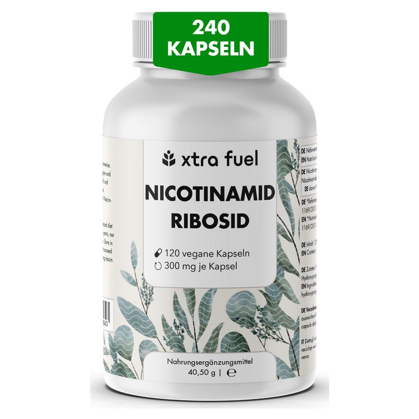 XTRA FUEL Nicotinamid Ribosid 300 - NAD+ Vorstufe - Niacin für Zell ...