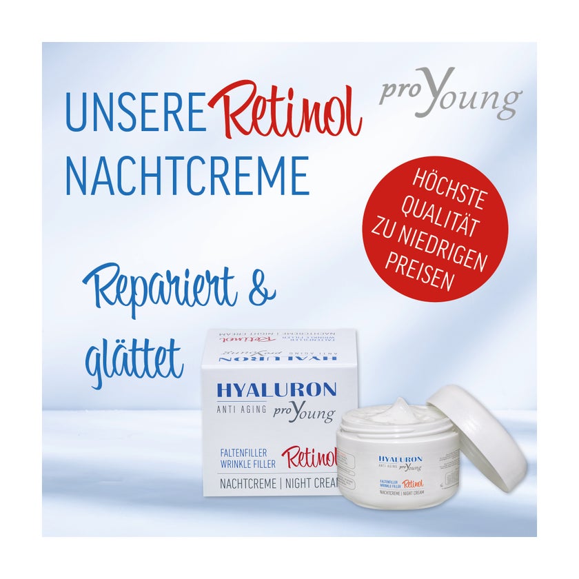 PROYOUNG HYALURON Retinol Anti Aging Nachtcreme 50 ml online kaufen ...