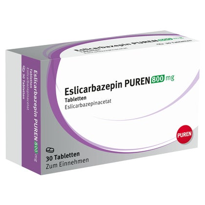 Eslicarbazepin Puren 800 Mg Tabletten 90 St mit E-Rezept kaufen | DocMorris