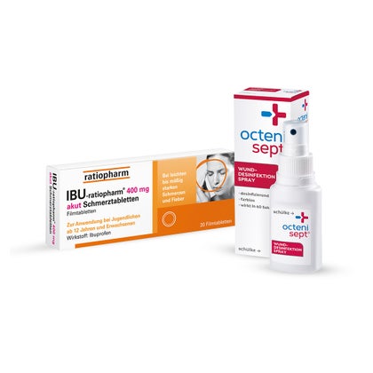 IBU ratiopharm 400 + octenisept Spray 1 Set online kaufen | DocMorris